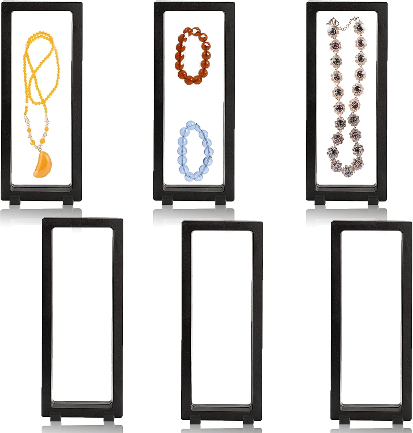 Amazon.com: LyyGuanYoo 6 Pack 3D Floating Frame Display Case, Coin ...