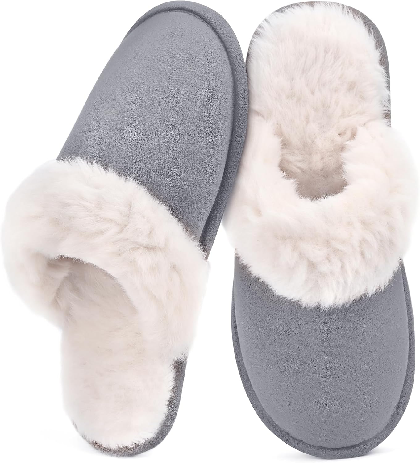 Amazon.com | Rosoz Womens Fuzzy Slippers- Comfy Warm Winter Slipper for ...