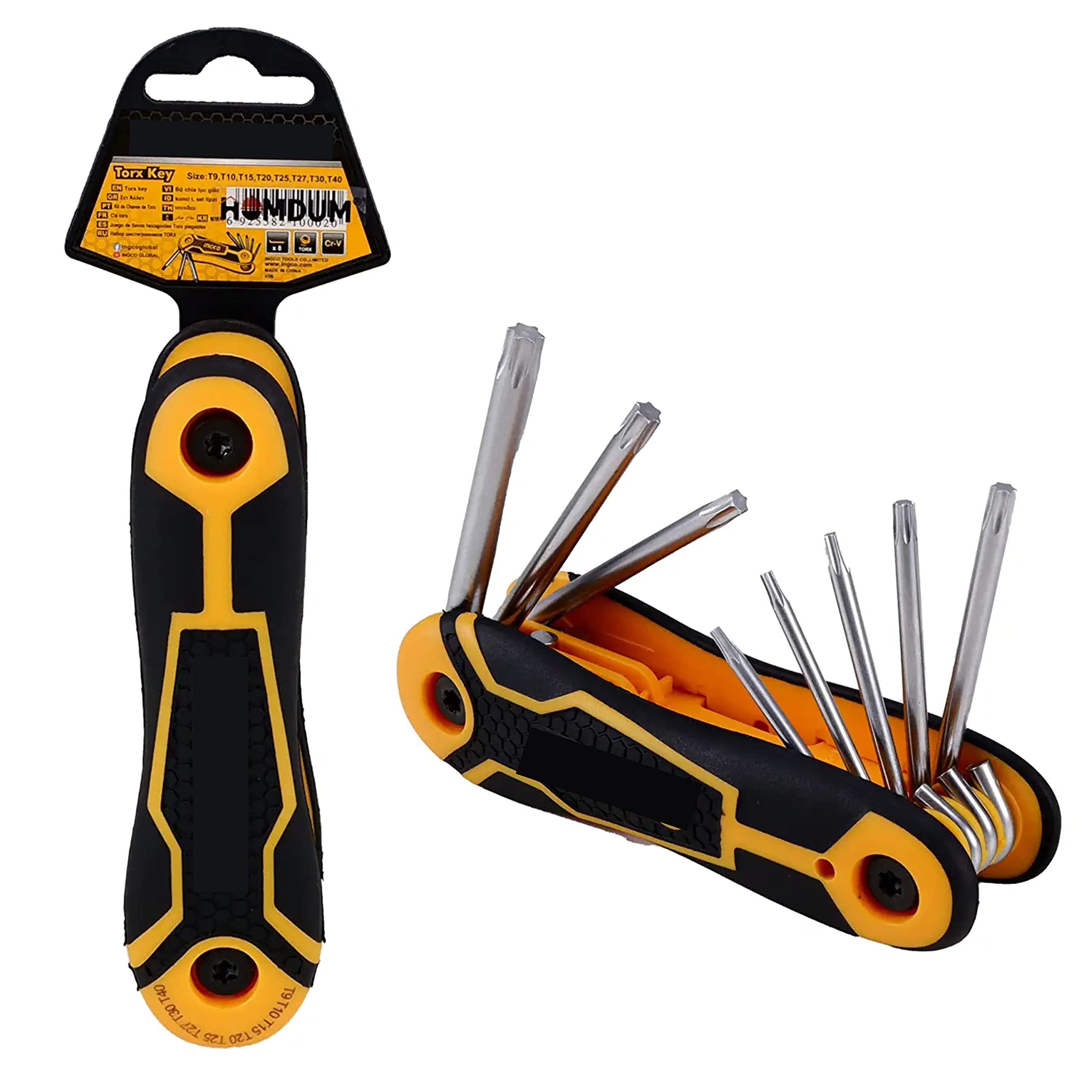 Buy Homdum 8 in 1 Professional Folding Multi-Purpose Torx Key Wrench ...