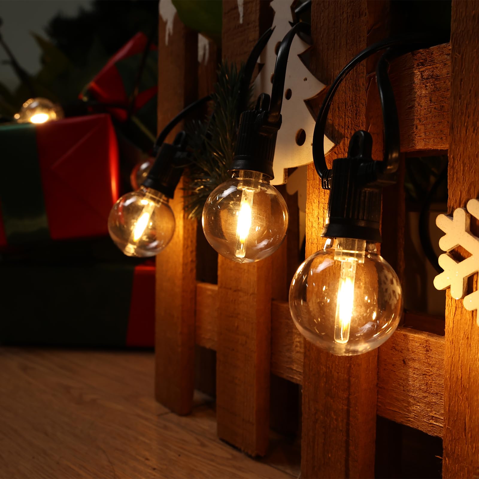 ZOTOYI Festoon Lights Outdoor 45M, Outdoor String Lights Mains Powered ...