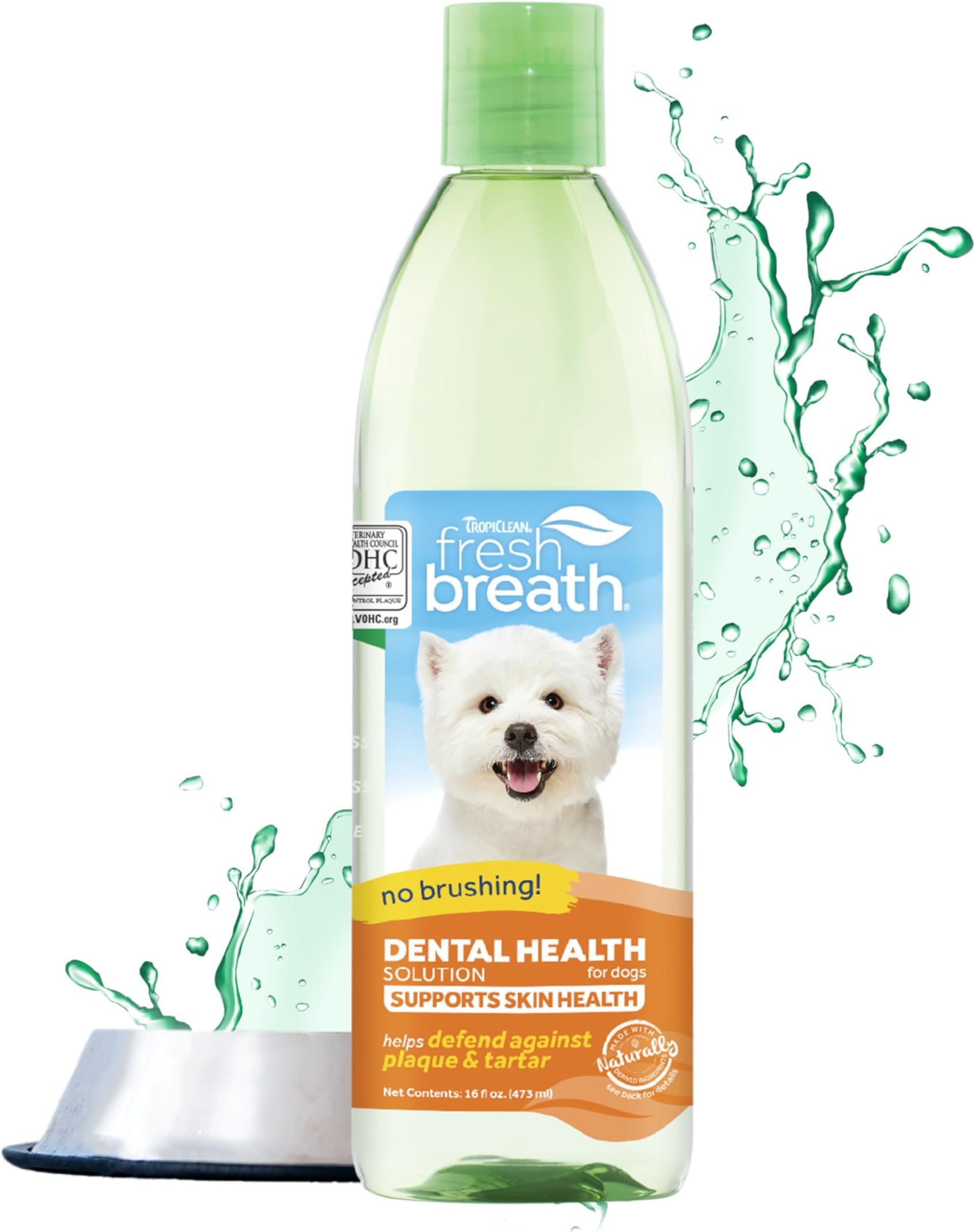 TropiClean Fresh Breath Dog Teeth Cleaning – Dog Dental Care for Bad ...