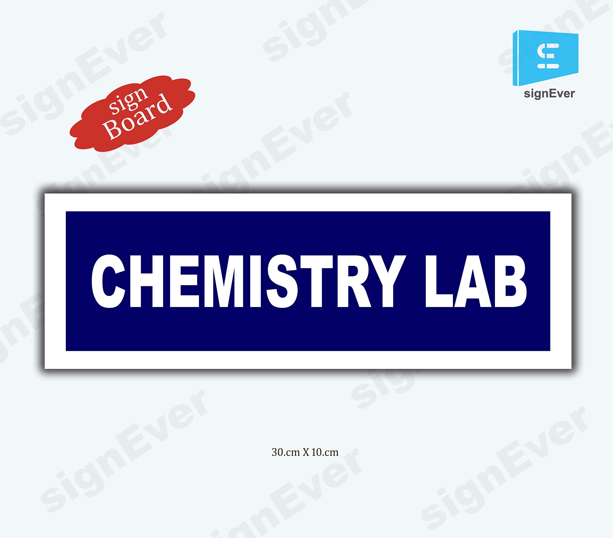 Buy SIGN EVER Chemistry Lab Sign Boards for School College Office ...