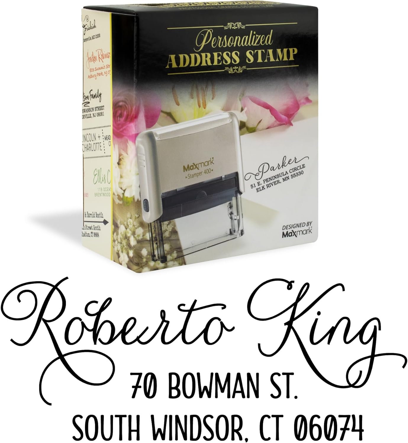 Amazon.com : Return Address Stamp - Self Inking Rubber Address Stamp ...