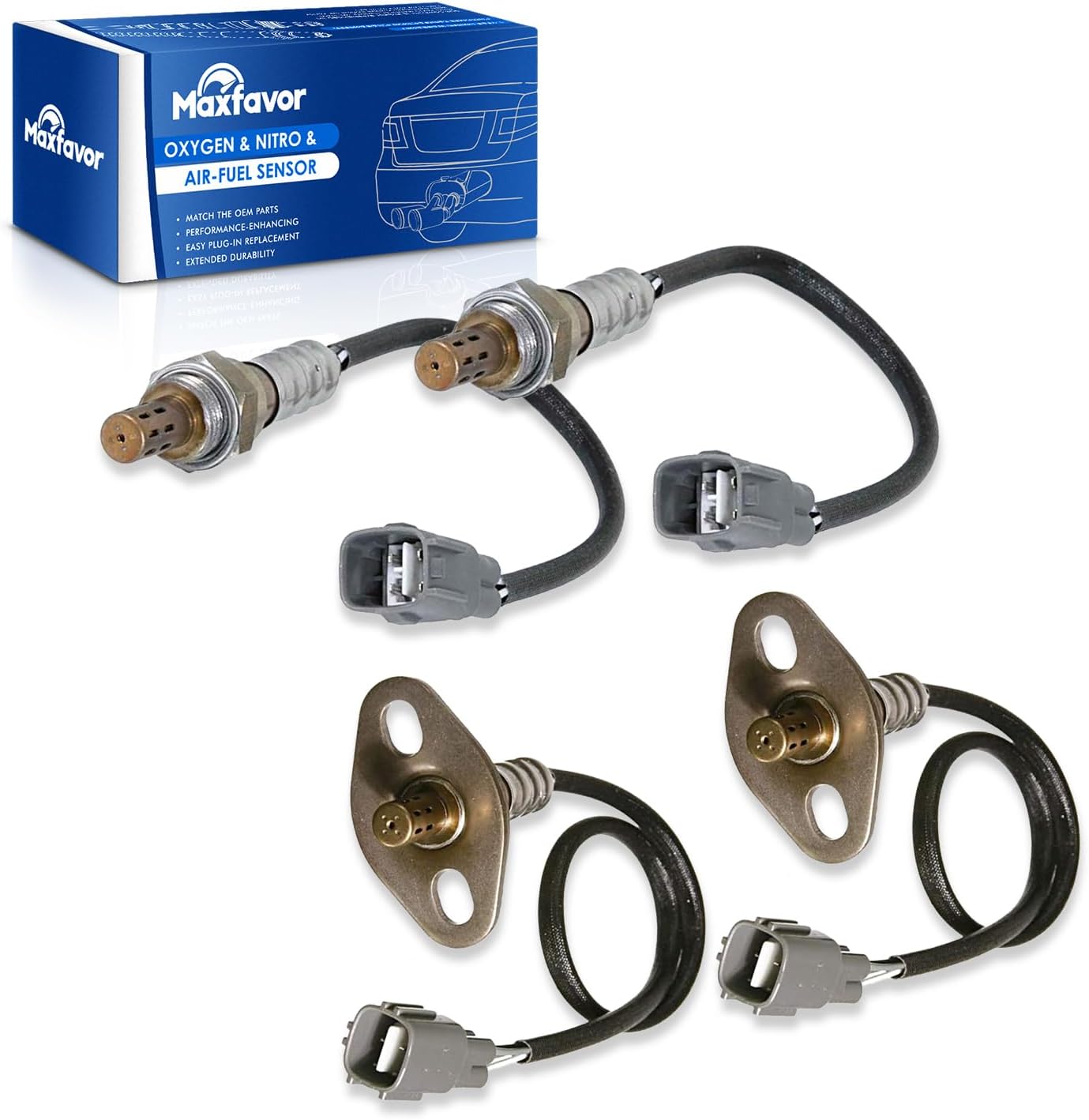 Amazon.com: MAXFAVOR 4Pcs Oxygen Sensor O2 Sensor Replacement for 2000 ...