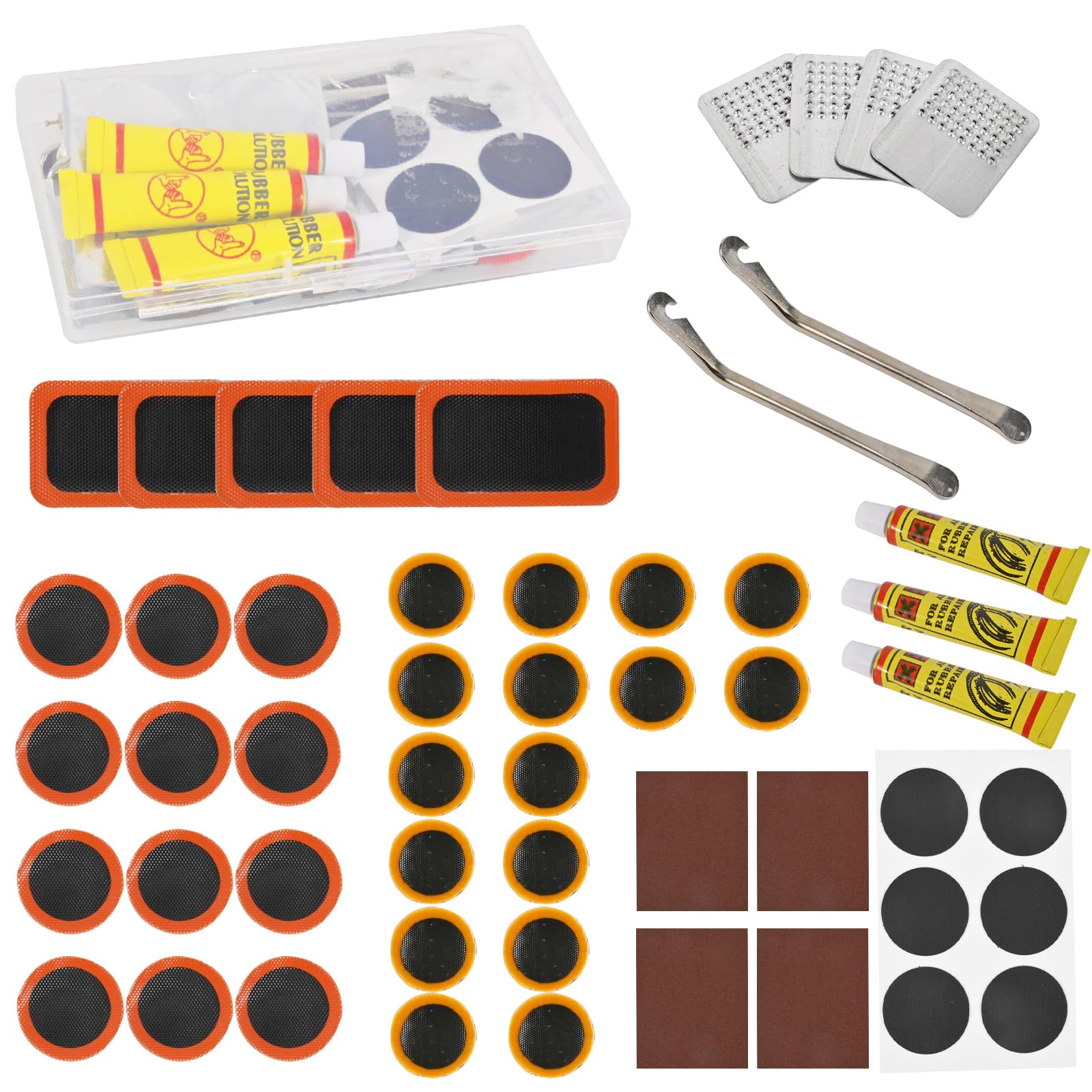 Amazon.com : xflyxin Bicycle Tire Repair Kit, Bicycle Inner Tube Repair ...