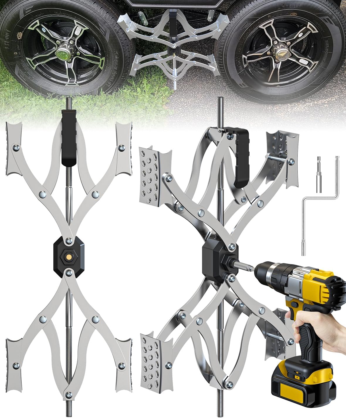 Amazon.com: X Chocks XL [Extended Allow Drill Adjust], A Pair 4'' to 17 ...