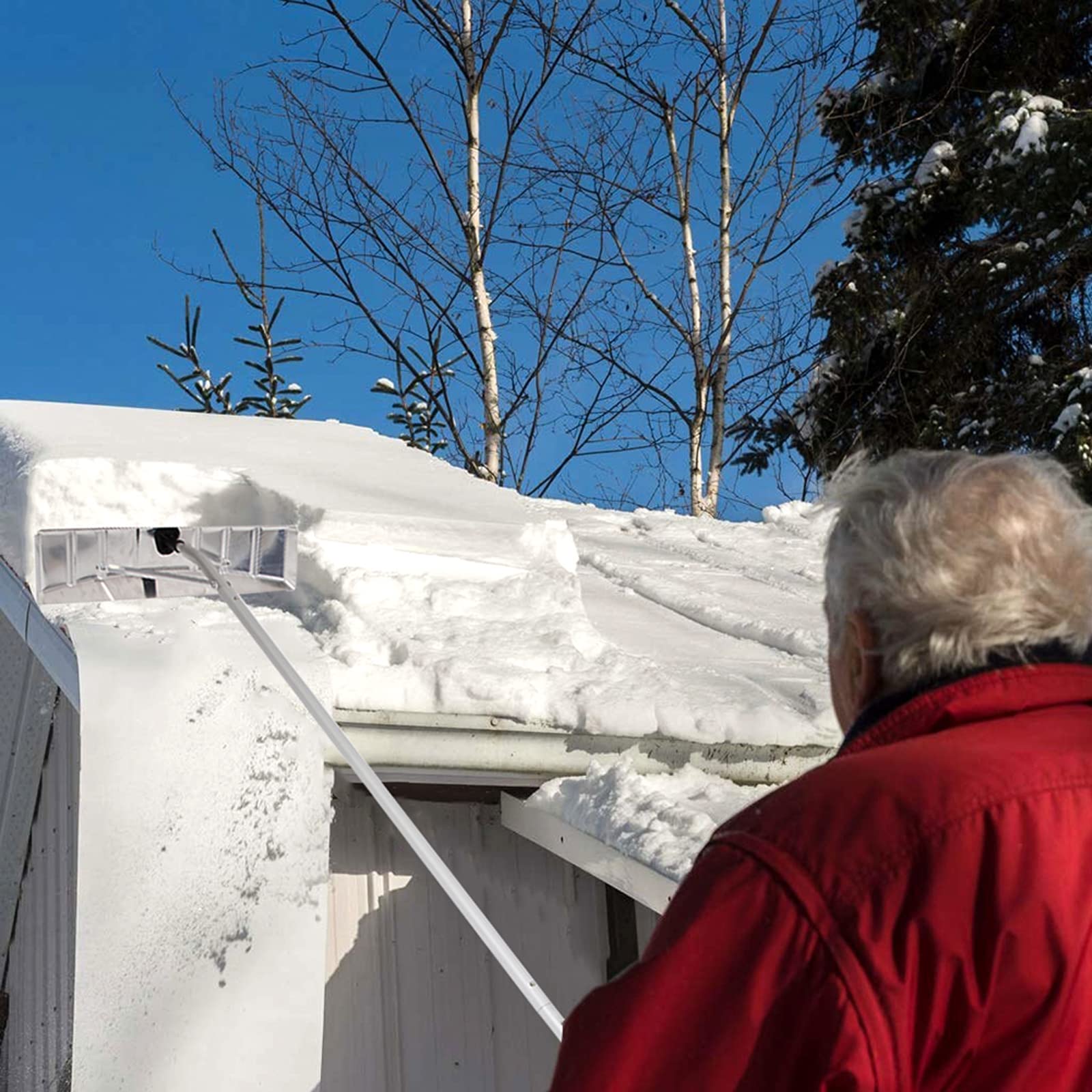 Buy Kays 20 Feet Roof Snow Rake Telescoping Roof Snow Rake Removal Tool ...