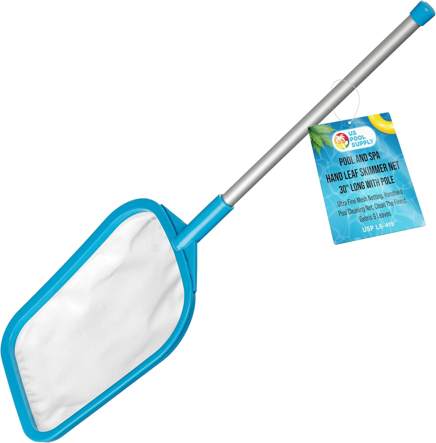 Amazon.com : U.S. Pool Supply Pool Skimmer Net with Pole, Handheld ...