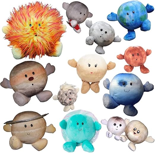 Amazon.com: Celestial Buddies Plush Solar System Set 12 Piece Buddy ...