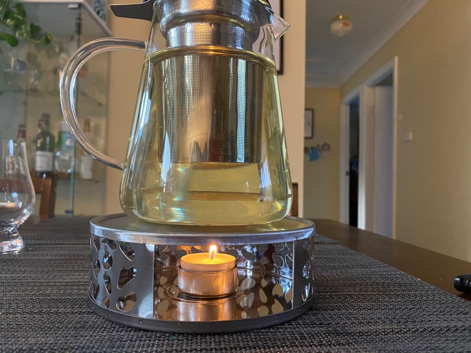 ValueHall Teapot Warmer Modern Tea Warmer Stainless Steel Heater Coffee ...