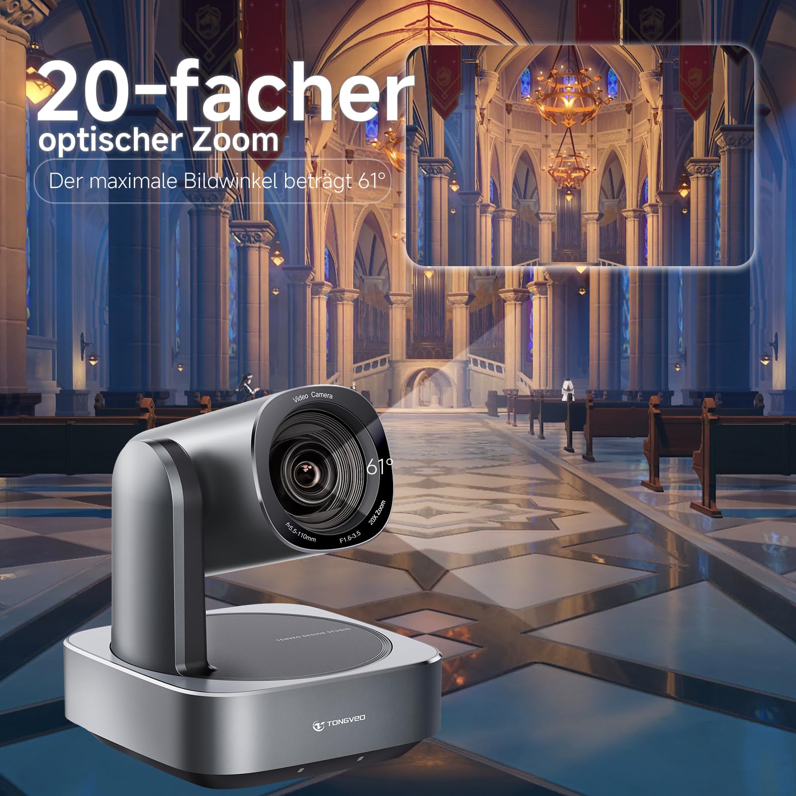 Usb Pan Tilt Zoom Camera HuddleCamHD 3X G2 USB PTZ Video Conferencing