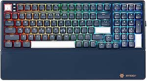 Amazon.com: Hexgears E4 Pro Wireless Mechanical Keyboard, RGB Backlit ...