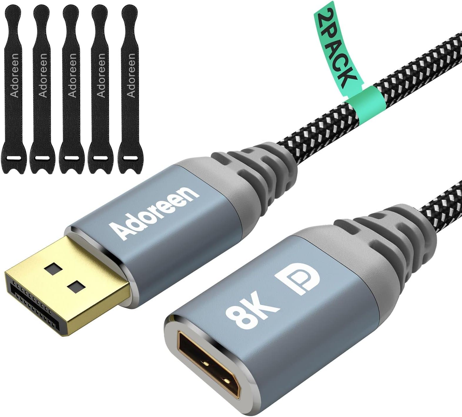 Amazon.com: StarTech.com 3 ft. (0.9 m) Displayport Male to Female Cable ...