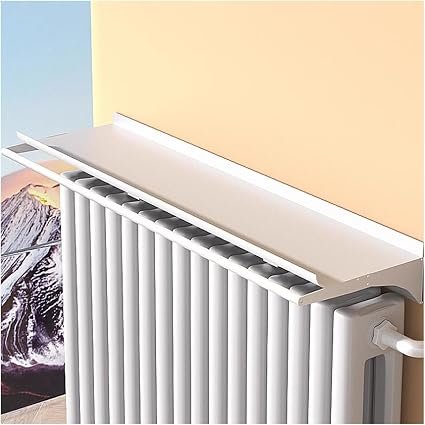 Vnook Floating Shelf Over Radiator, White Aluminum Alloy Radiator Shelf ...