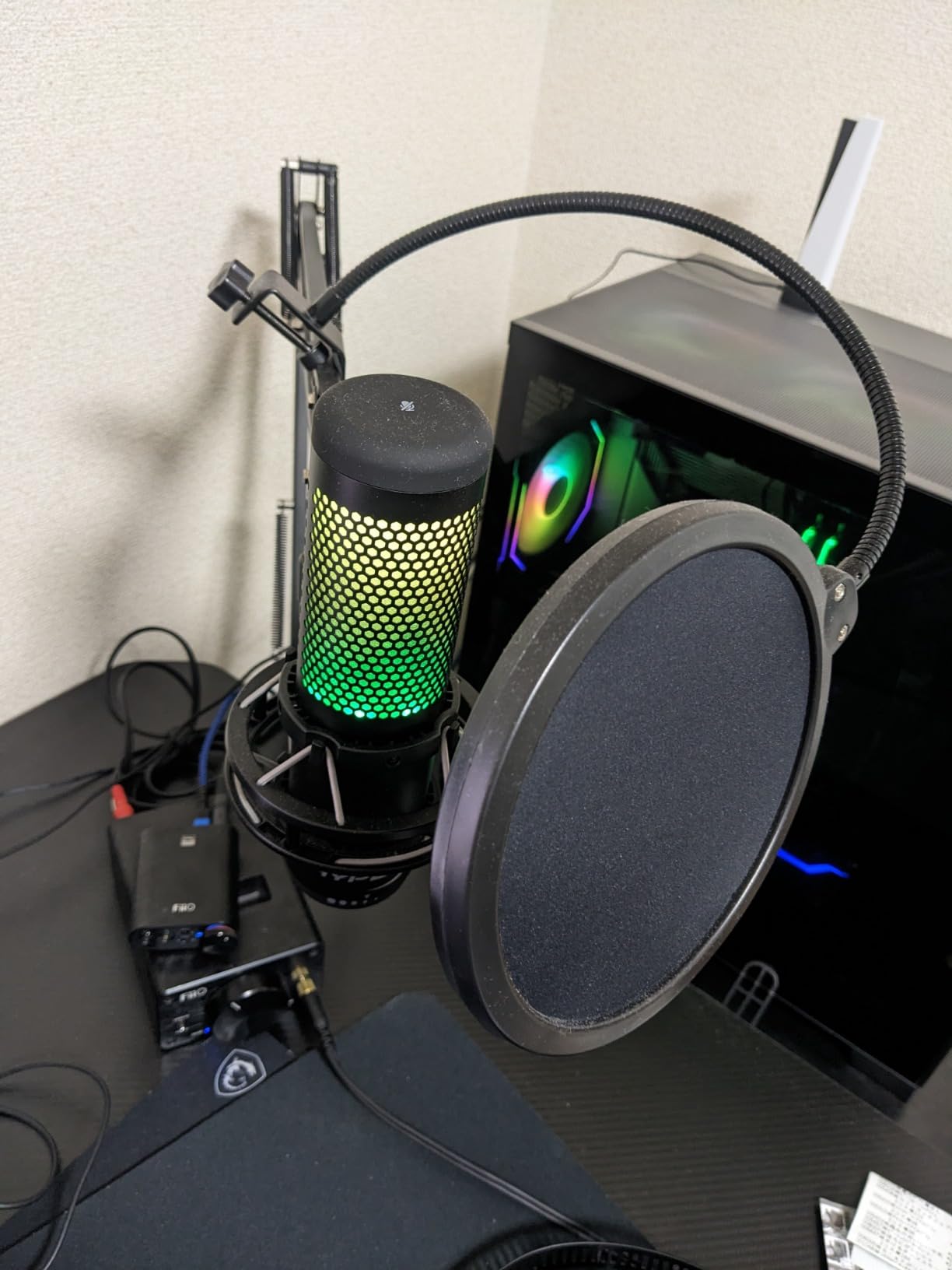 Amazon.co.jp: Luling Arts Microphone Stand, Microphone Arm, Tabletop ...