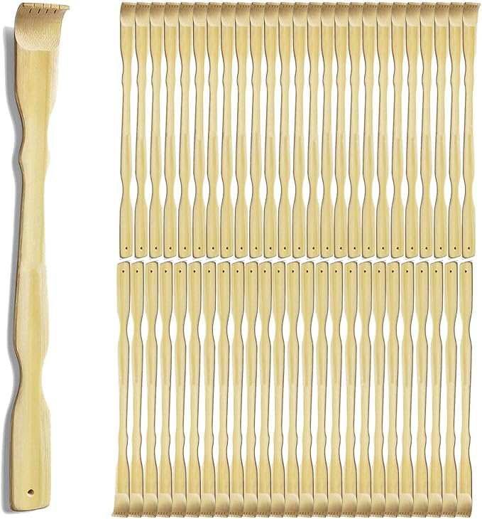 Amazon.com: Klsazoci 50 pcs Back Scratcher for Men and Women - Wooden ...