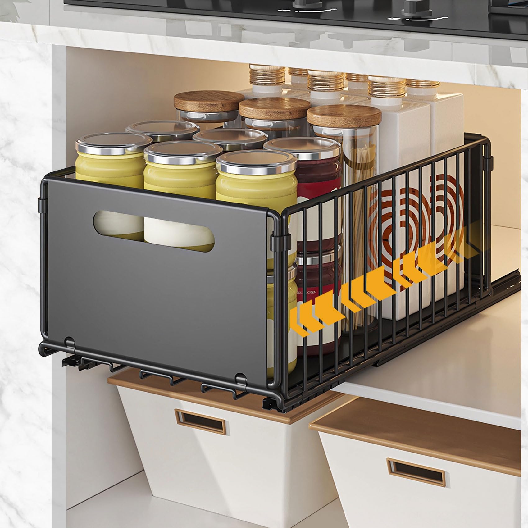 SHTALHST Pull Out Cabinet Organiser, Kitchen Drawer, Kitchen Cupboard ...