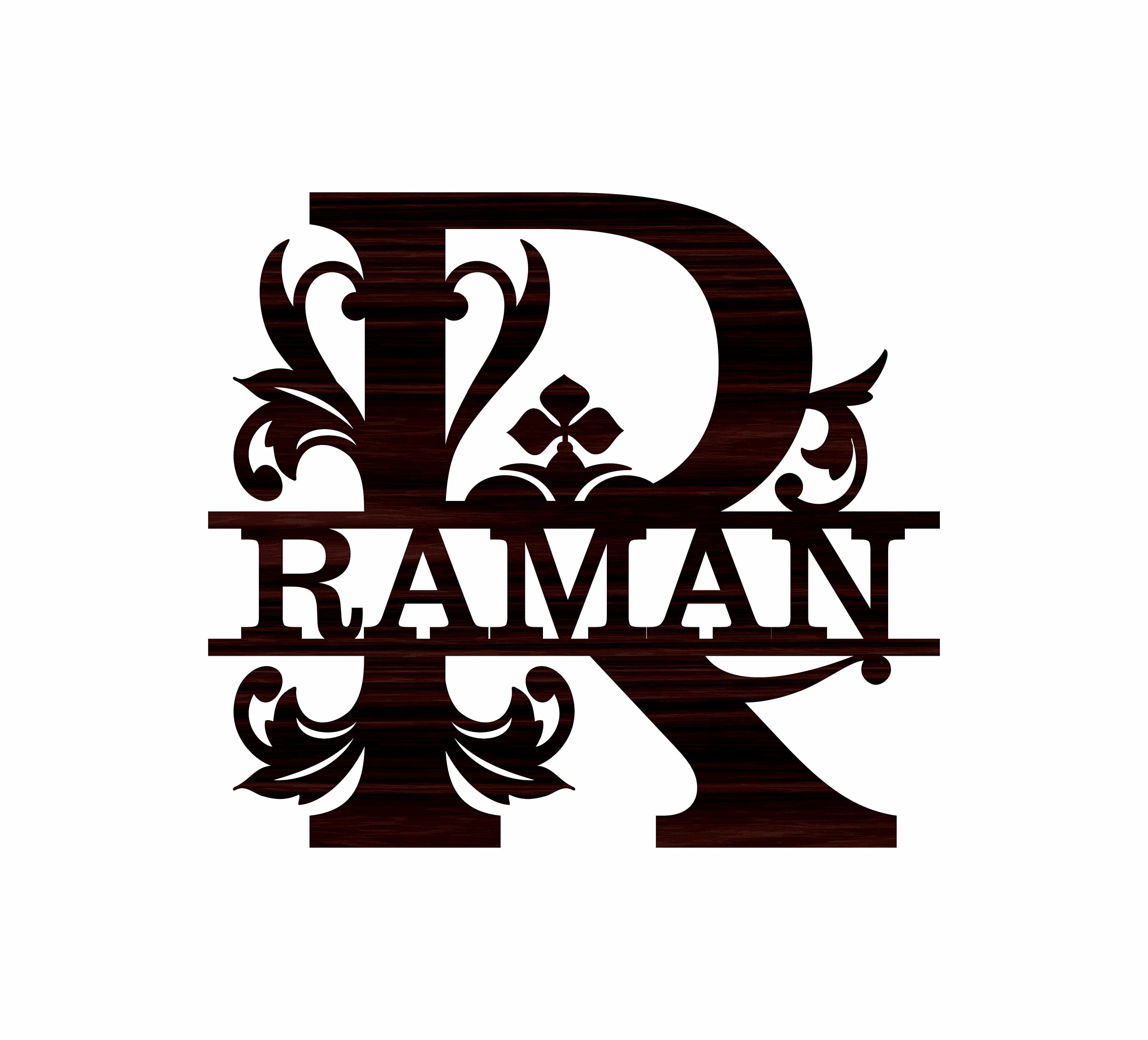 Raman Name Logo Roman Name Tattoo Designs