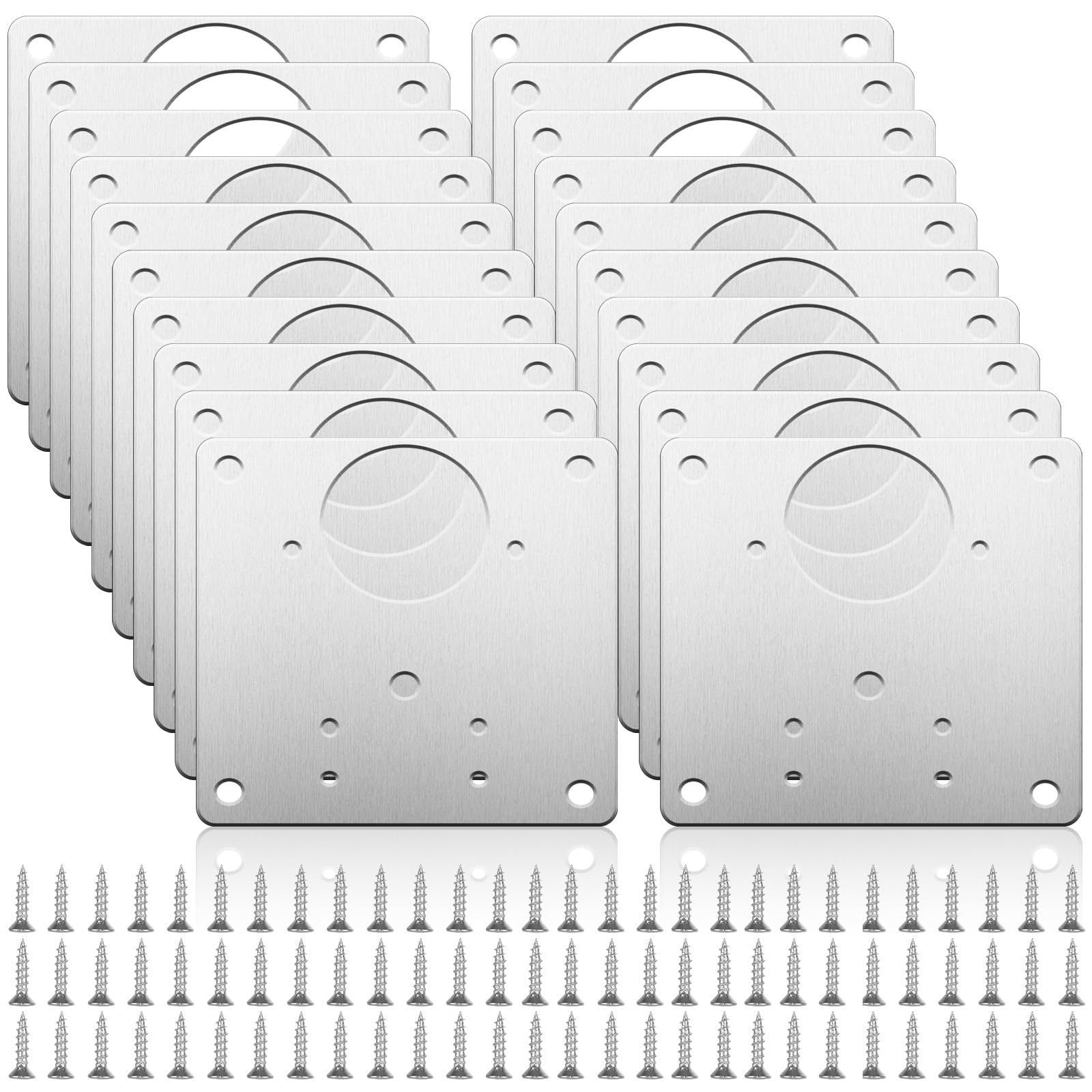 APACALI 20 Pack Hinge Repair Plate, Kitchen Hinge Repair Plate with 120 ...