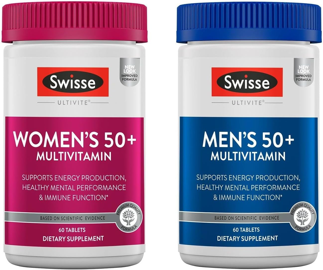 Amazon.com: Swisse Daily Multivitamin for Men & Women 50 and Over Combo ...