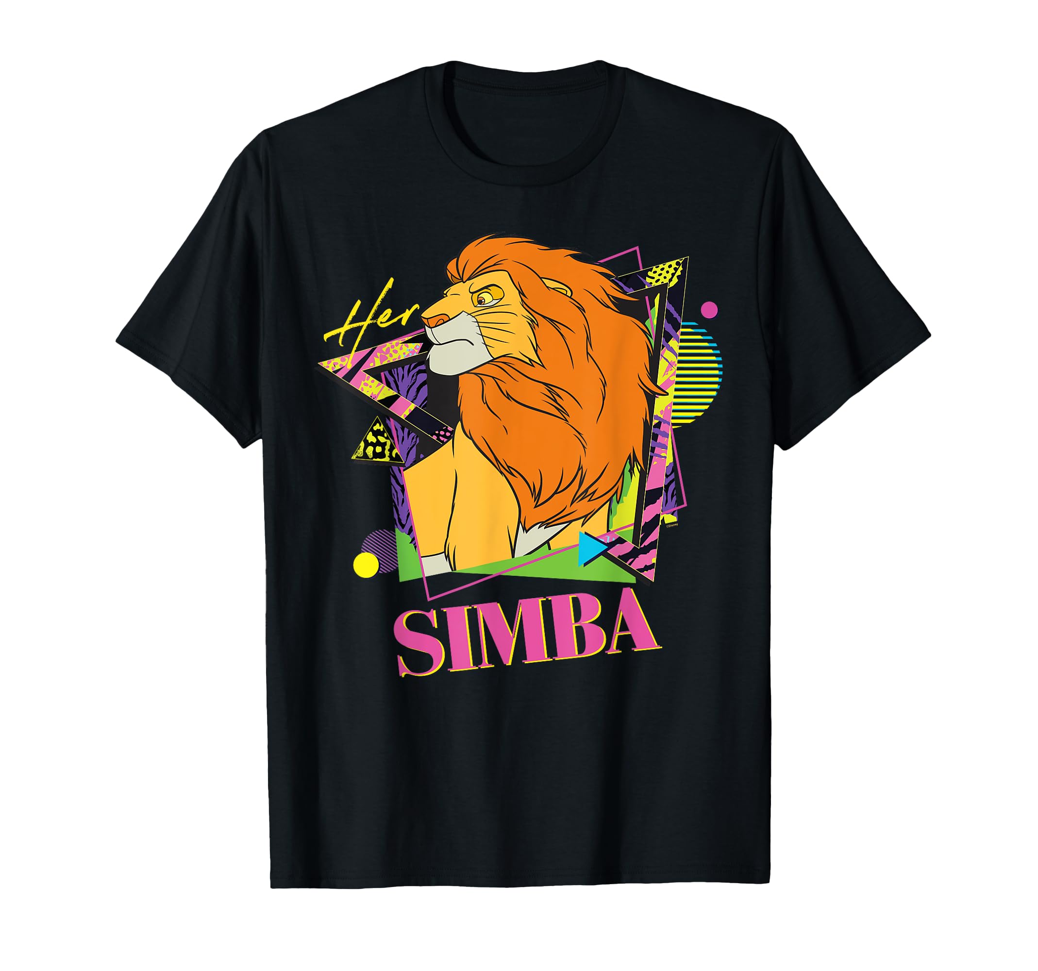 Amazon.com: Disney The Lion King Retro ’90s Couples Matching Her Simba T-Shirt : Clothing, Shoes ...