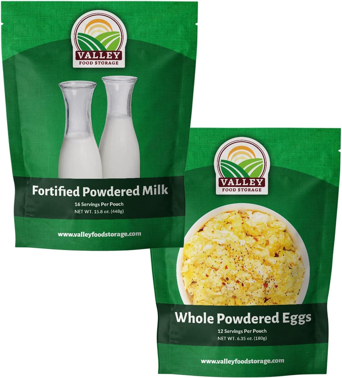 Amazon.com: Valley Food Storage Whole Powdered Eggs + Fortified Nonfat ...