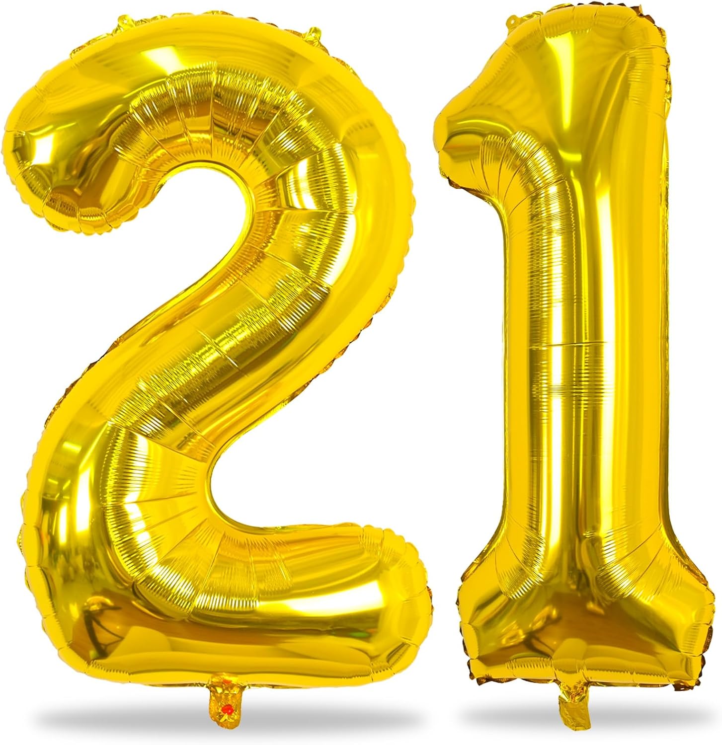 Amazon.com: Gold 21st Birthday Balloons for Her, 40In Gold Mylar Foil ...