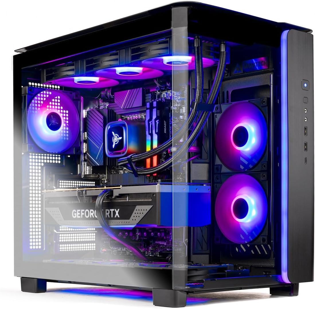 Amazon.com: Skytech Gaming Azure PC Desktop – AMD Ryzen 7 7800X3D 4.2 ...