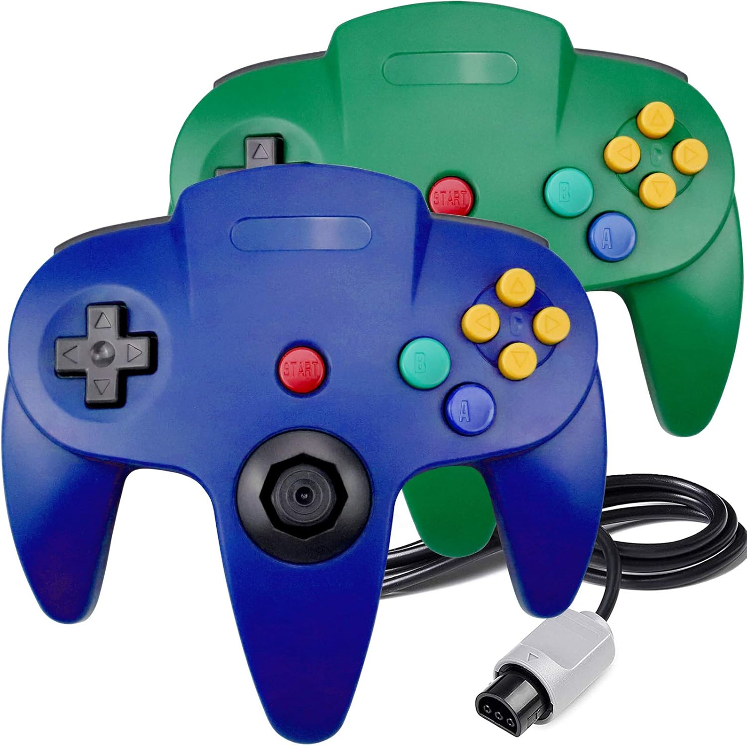 Amazon.com: King Smart 2 Packs N64 Controller, Classic Wired N64 ...