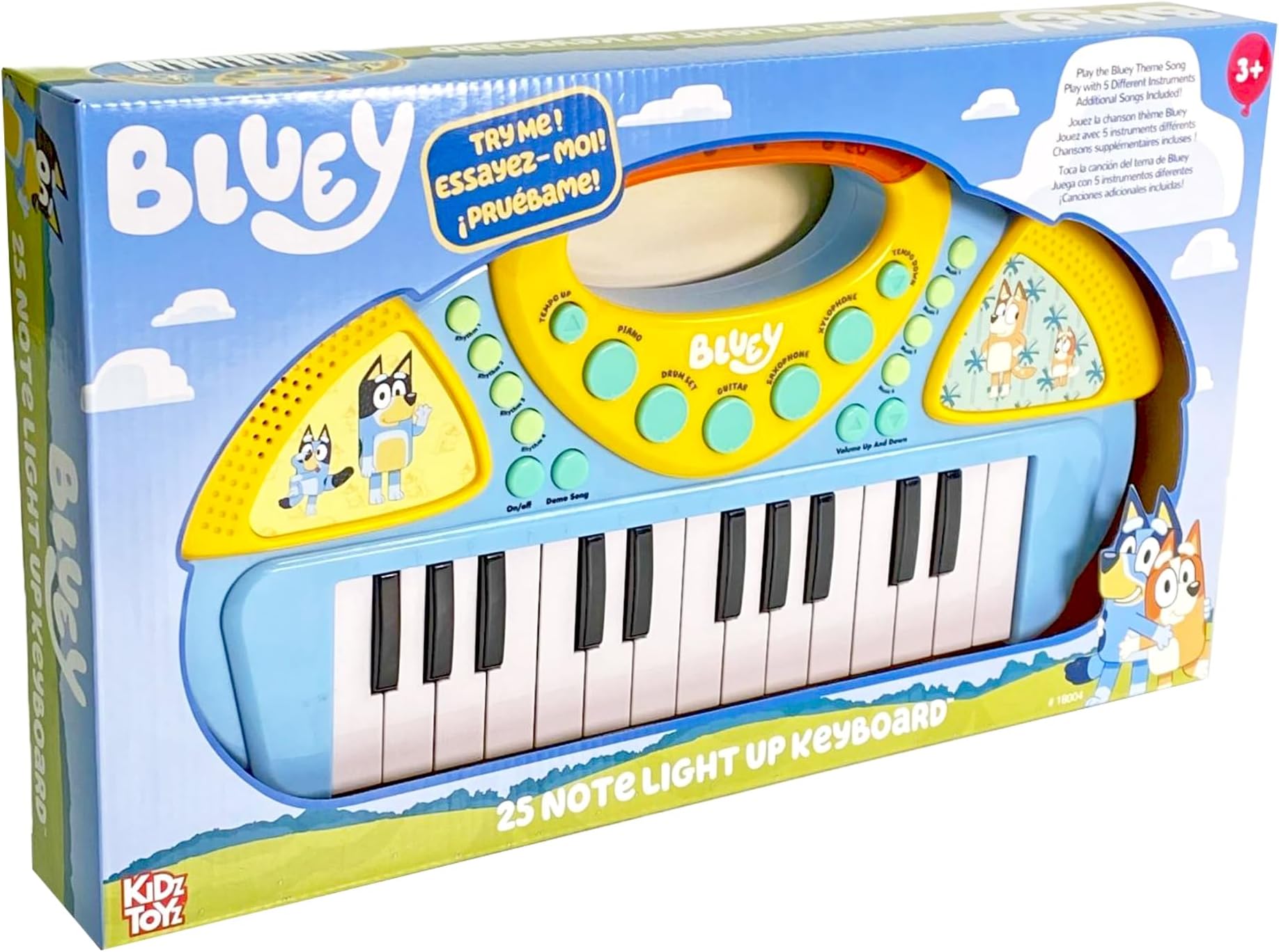 Amazon.com: eKids Bluey Toy Music Player, Toy for Toddlers with Built ...