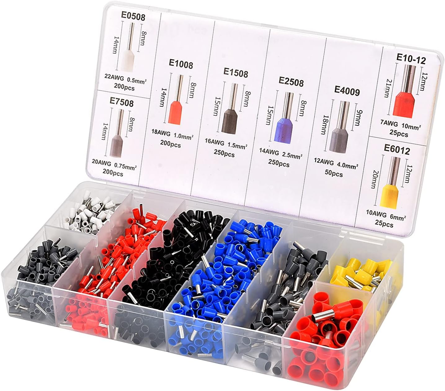 1.5 SQ. MM, Insulated cable end-sleeve Boot Lug Pin type according to ...