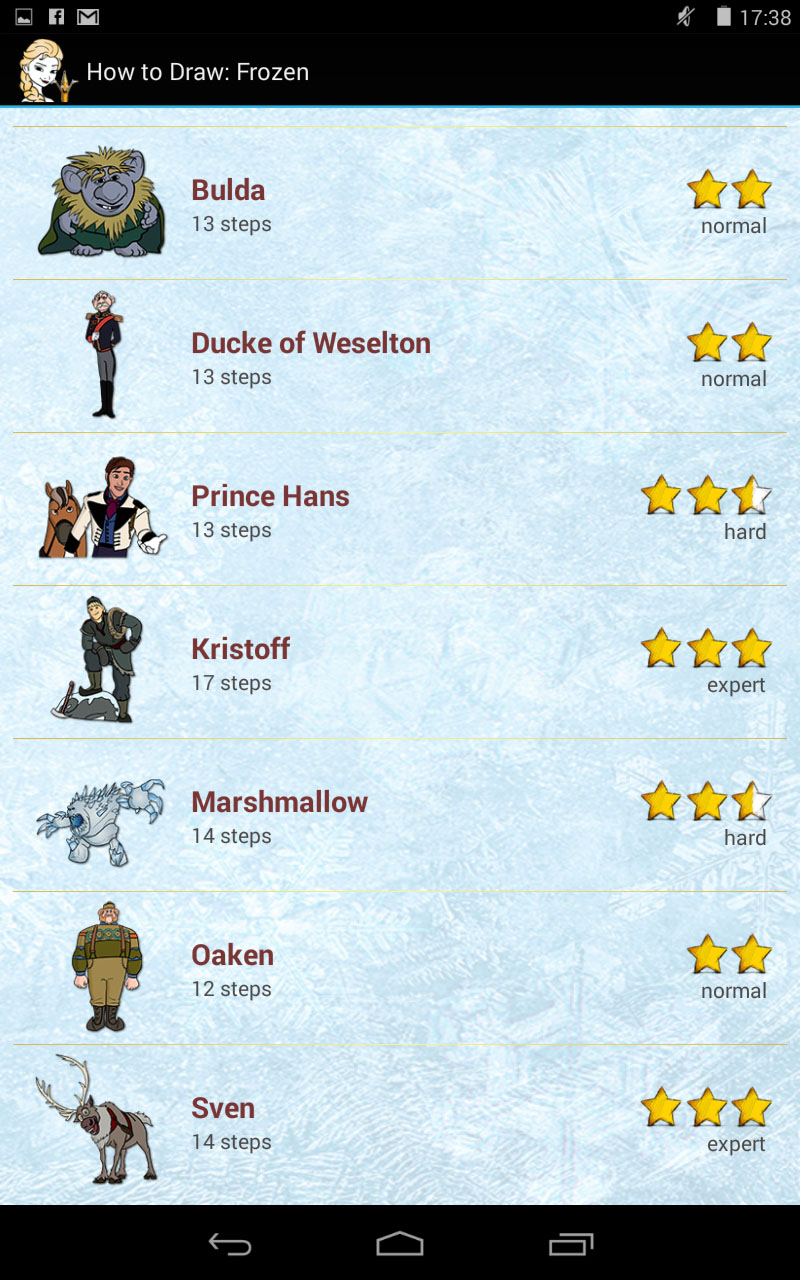 How to Draw: Frozen Cartoon Characters - App on Amazon Appstore