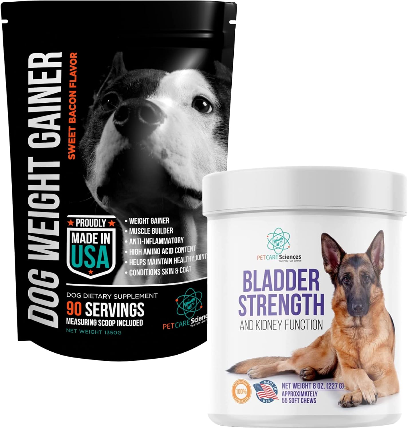 Amazon.com : PET CARE Sciences Dog Weight Gainer Powder and Bladder ...