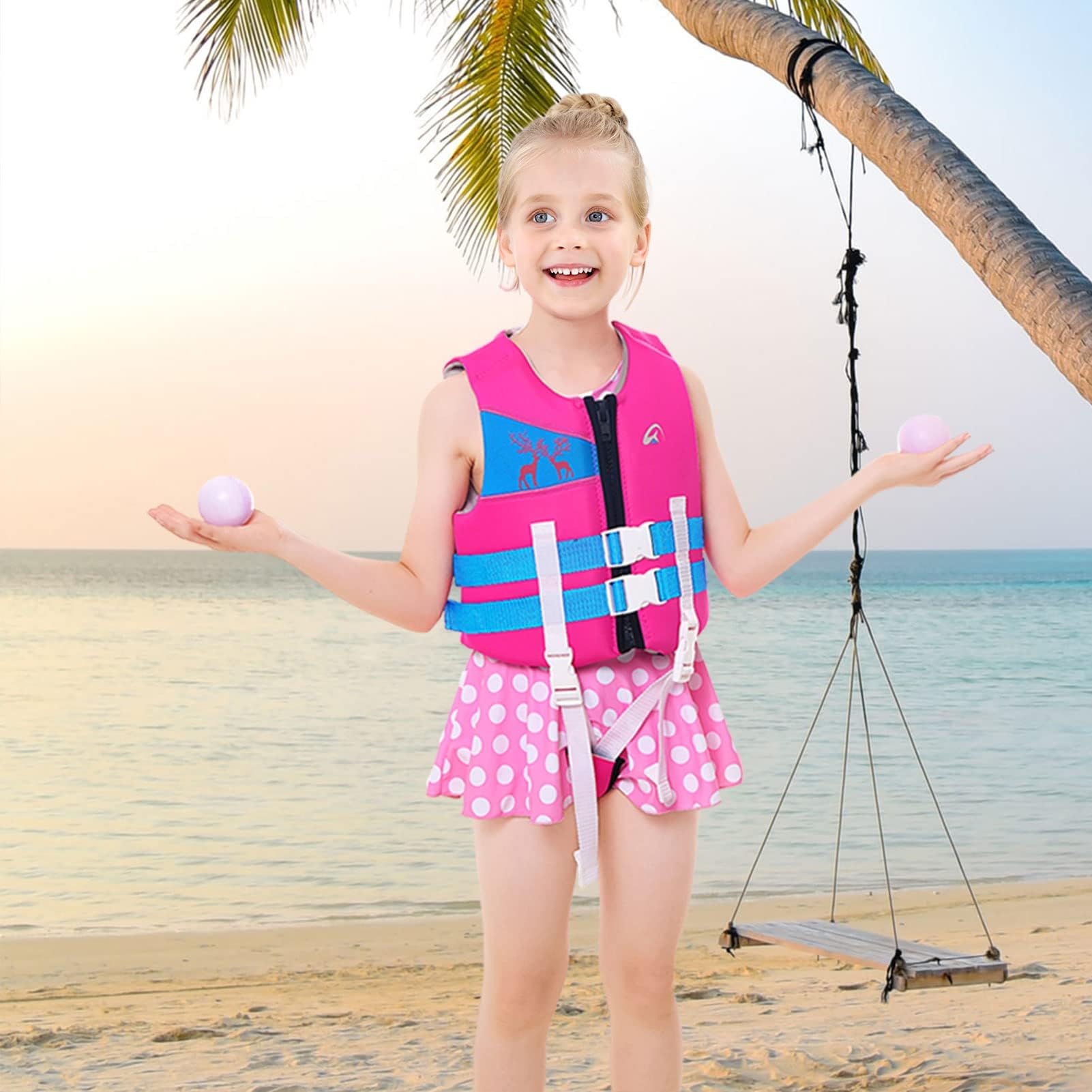 Snapklik.com : Gogokids Toddler Swim Vest - Kids Float Jacket Pool ...
