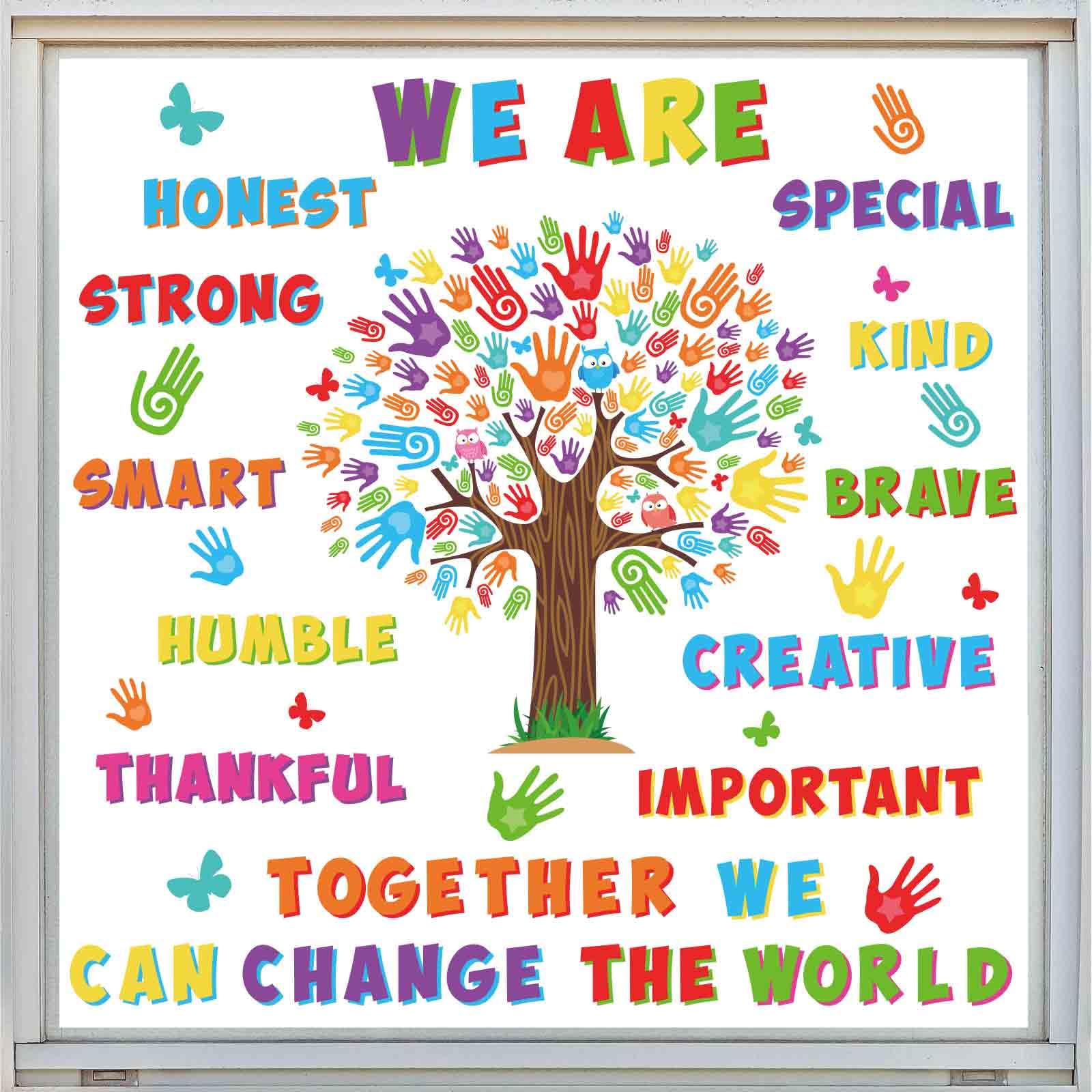 Amazon.com: Generic AnyDesign 6 Sheet Inspirational Quotes Window ...