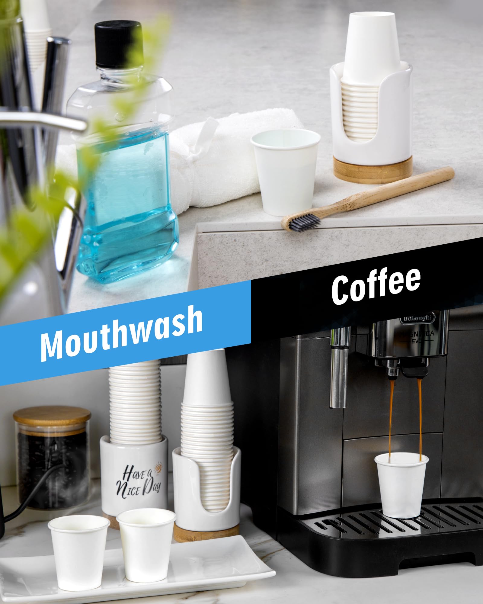 Snapklik.com : Viosuniu 3oz. PLA Dixie Paper Cups -300 Disposable Mini ...