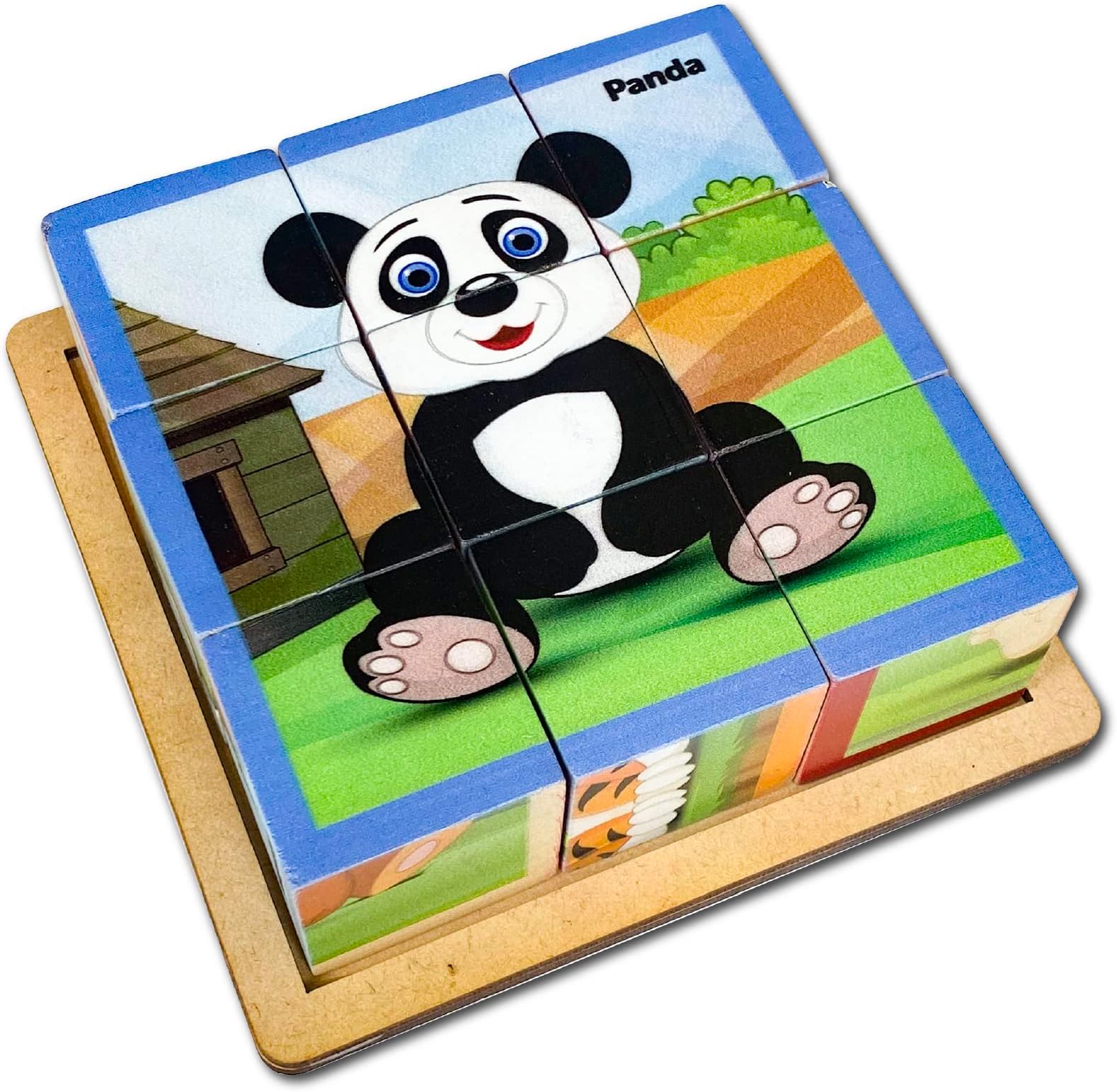 FunBlast Wooden Jigsaw Puzzles for Kids - 3D Wooden Block 6-in-1 Puzzle ...