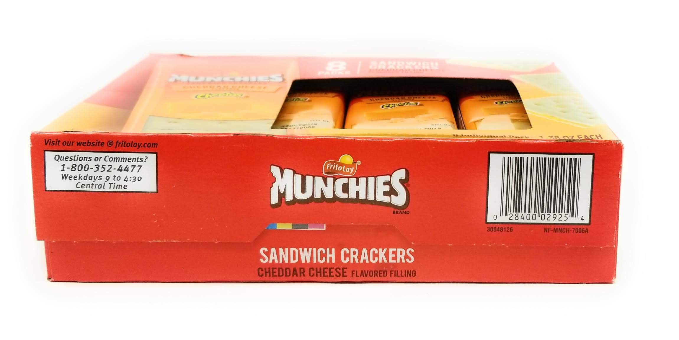 Snapklik.com : Frito Lay, Munchies, Cheddar Cheese Crackers, 11.4oz Box