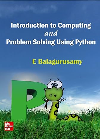 Amazon.com: Introduction To Computing And Problem Solving Using Python: 9789352602582: E ...