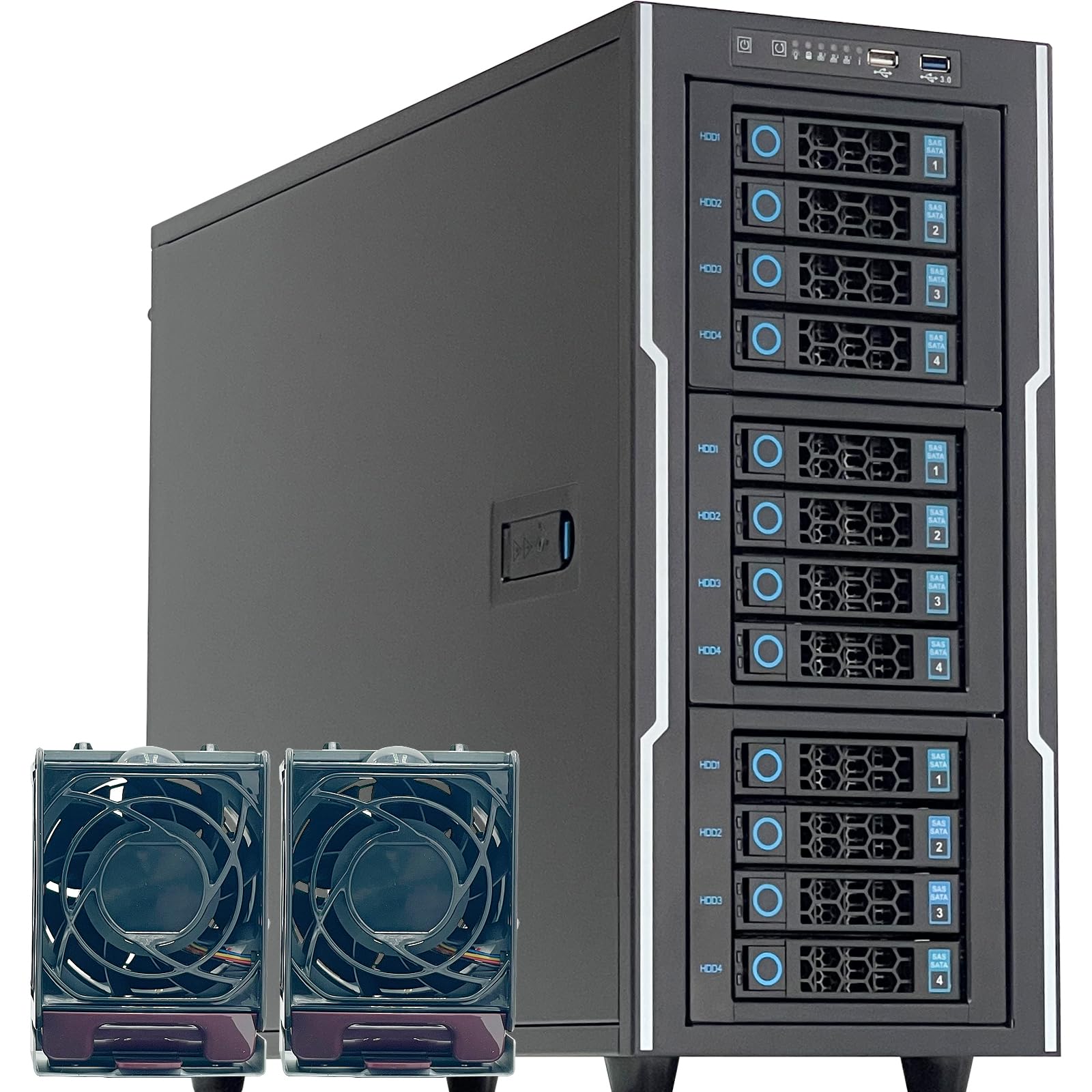 Zhenloong 12 Bay Hot Swap Hdd Full Tower Case Eeb | Desertcart INDIA