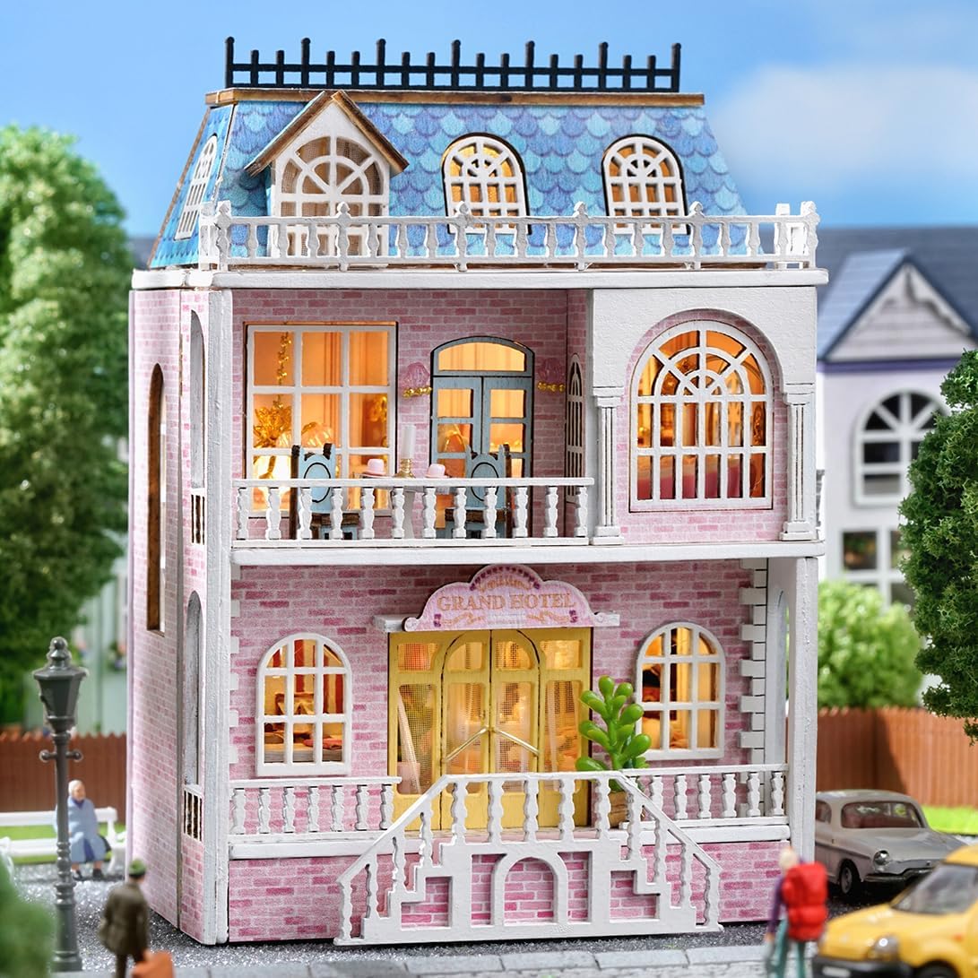 CUTEROOM DIY Miniatures Dollhouse Kit, Miniature House Kit, DIY ...