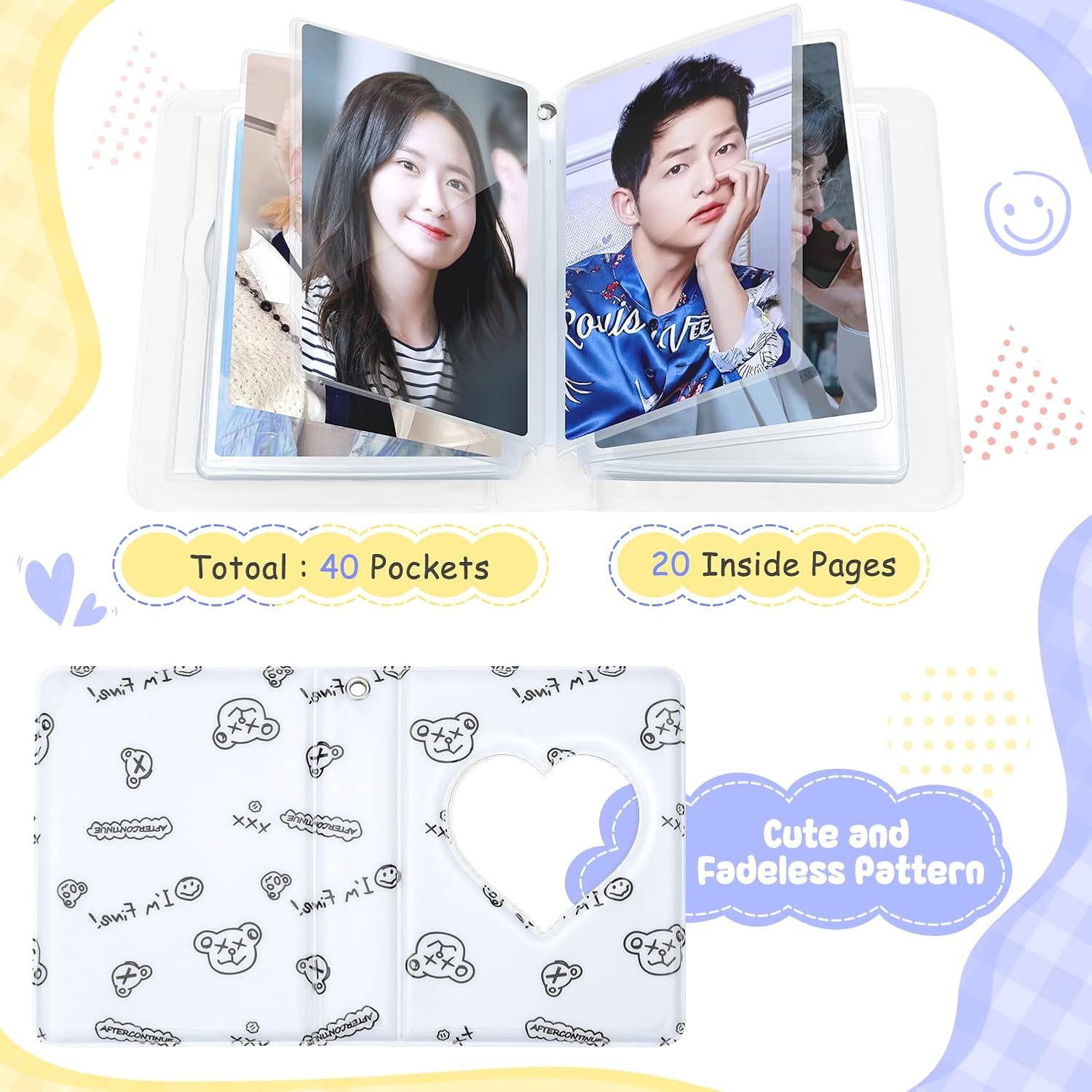 3 Inch Kpop Photocard Binder, Cute Kpop Photocard Holder Book Mini ...