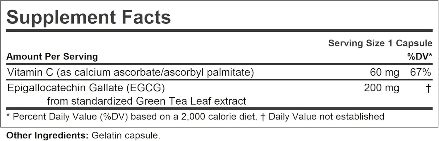 Buy Andrew Lessman Green Tea EGCG 200-60 Capsules – 200 mg EGCG ...