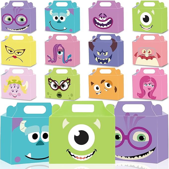 Amazon.com: Saenkoe 24Pack Monster Inc Party Gift Boxes - Monster Party ...