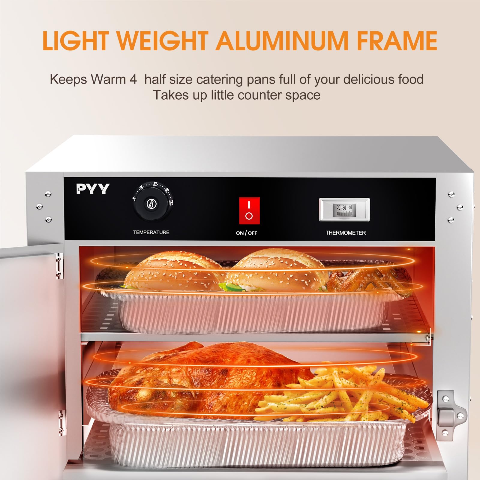 Snapklik.com : PYY Commercial Hot Box Food Warmer Cabinet - Portable 4 ...