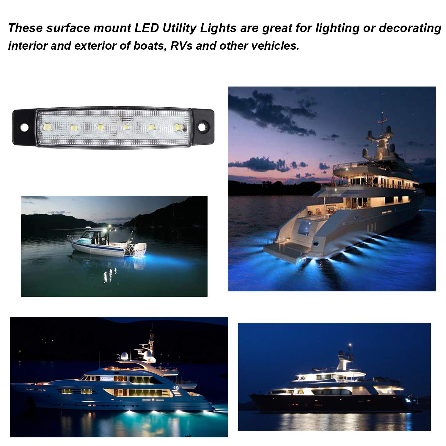 Snapklik.com : LED Marine Boat Deck Courtesy Interior Light Navigation ...