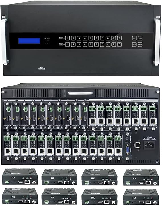 Amazon.com: 16x16 HDbaseT HDMI 4K 60hz Modular Matrix SWITCHER with16 ...