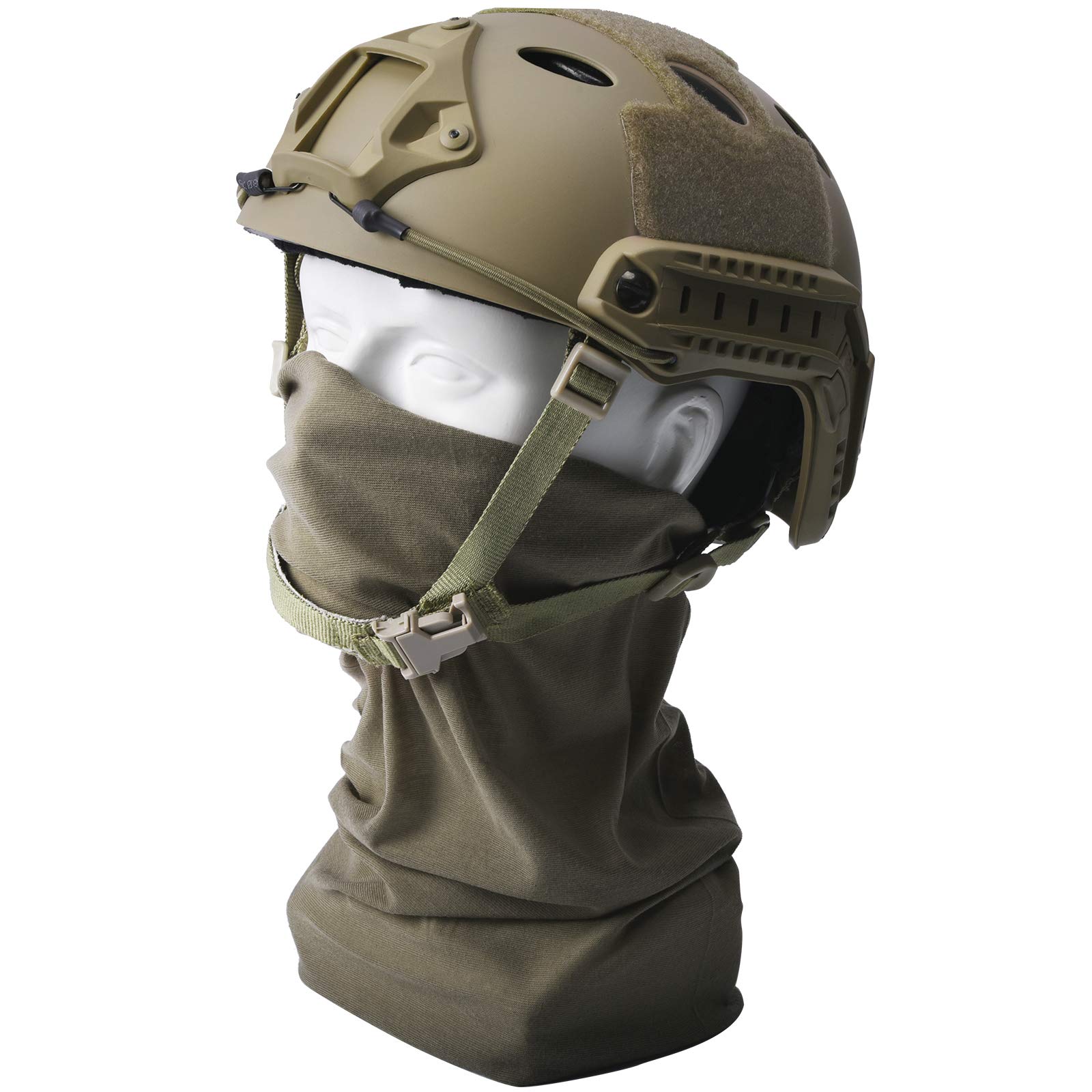 Snapklik.com : Tongcamo Fast PJ Paintball Airsoft Helmet For Training