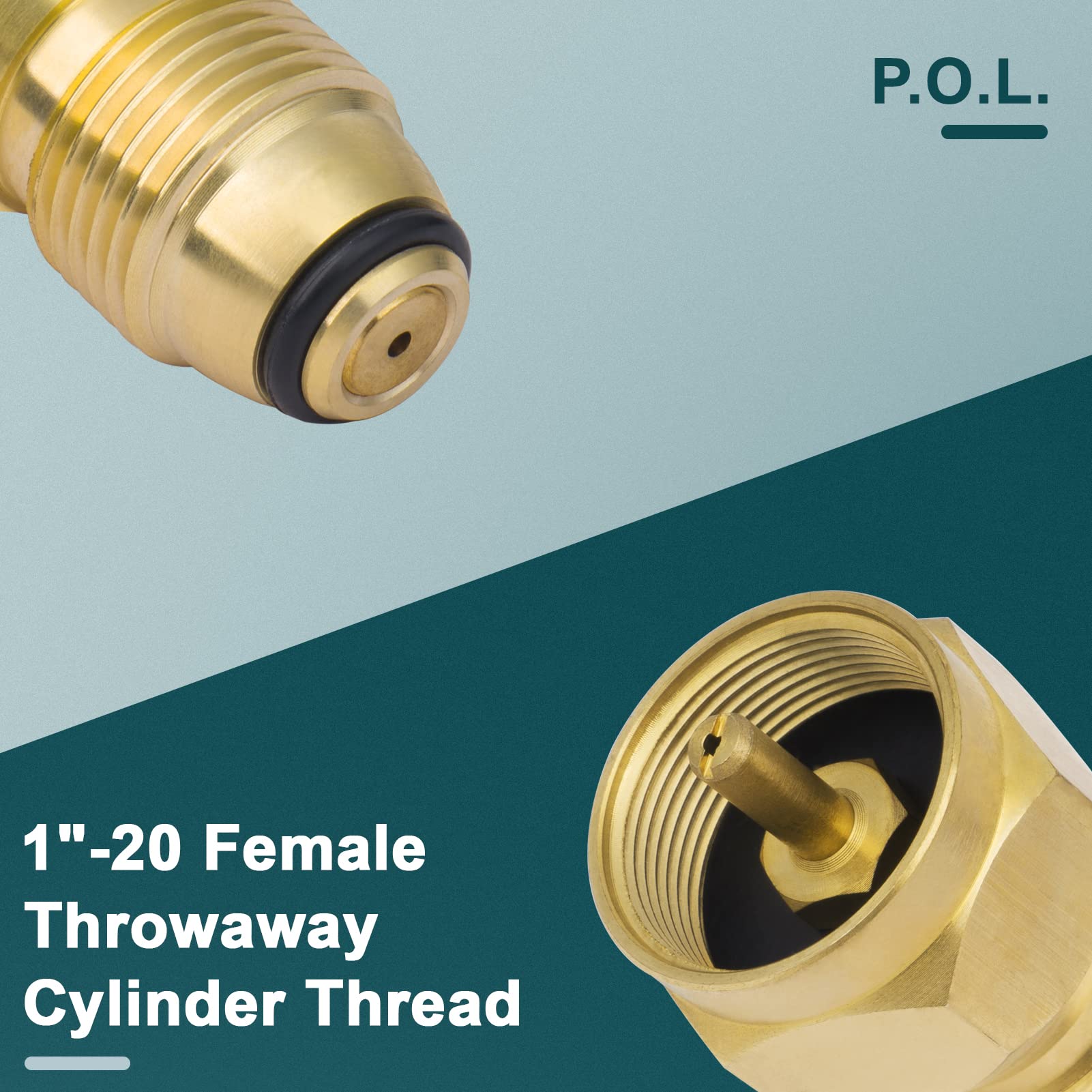 Buy GASPRO Propane Refill Adapter, Fill 1 Pound Bottles from 20lb Tank ...