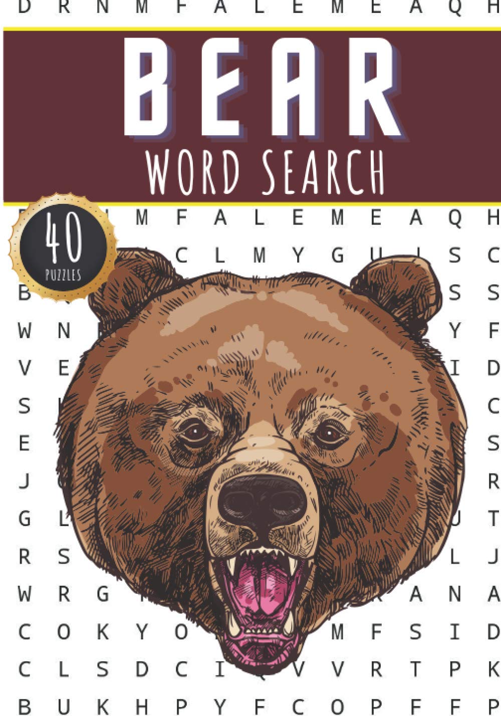 Bear Word Search: Bears Word Search Book | 40 Puzzles With Words ...
